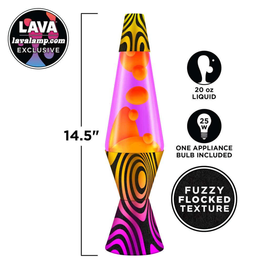 2015 14.5” Groovy Gradient Flocked LAVA® Lamp - Lava® Lamp